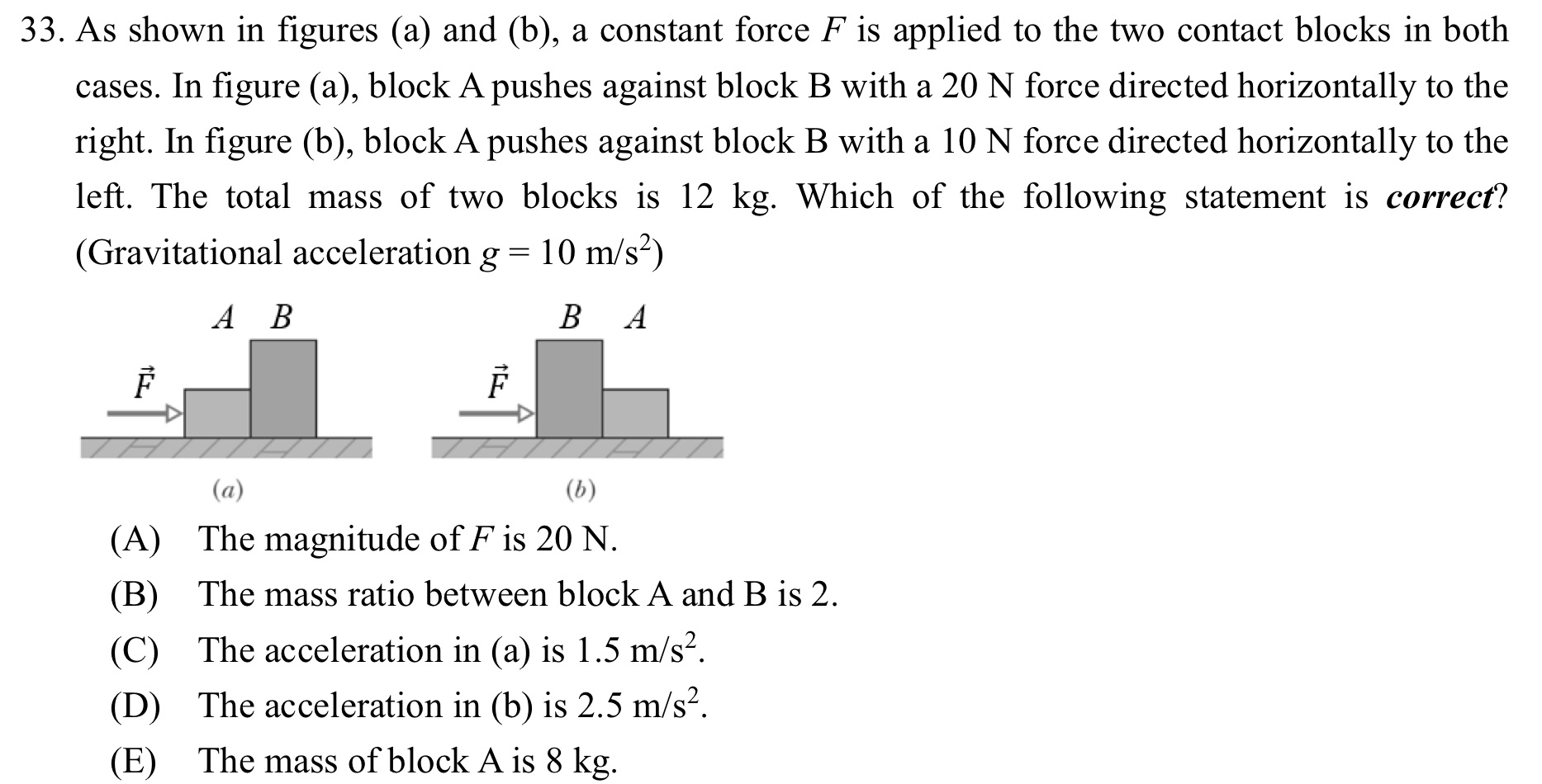 33. As shown in figures (a) and (b), a | StudyX