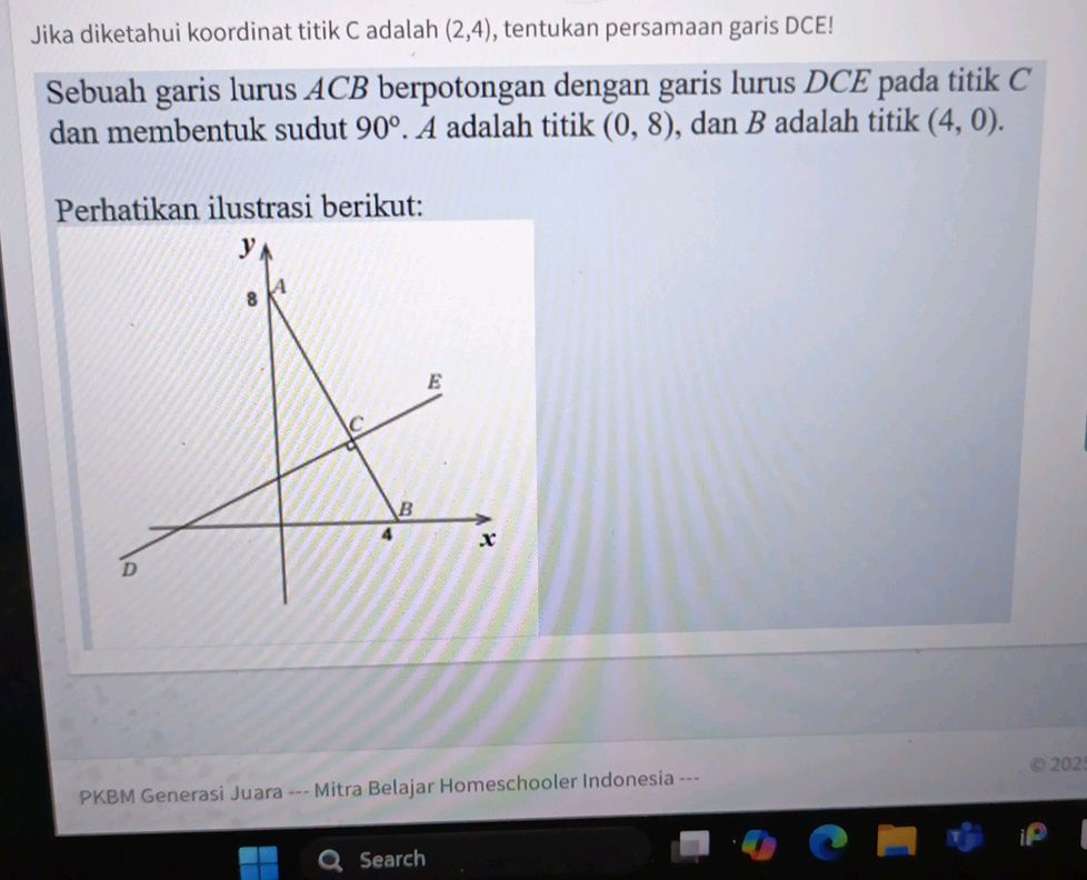 Jika diketahui koordinat titik C adalah | StudyX