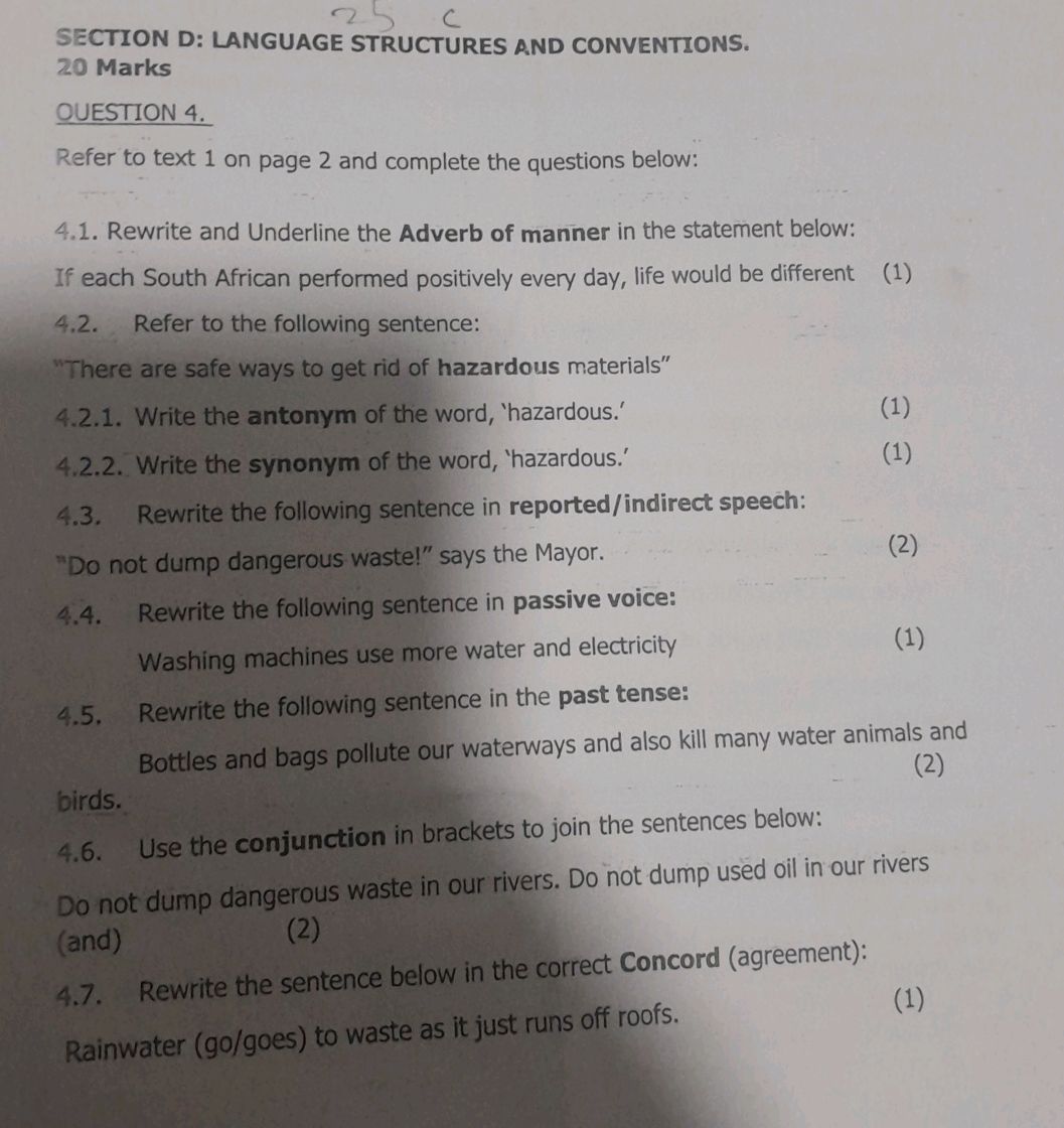 QUESTION 4. Refer to text 1 on page 2 and | StudyX