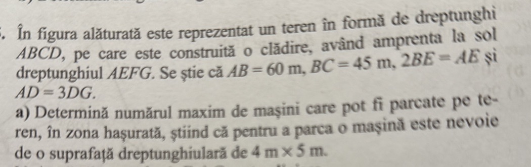 5. În figura alăturată este reprezentat un | StudyX