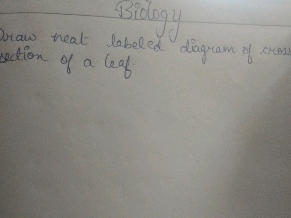Draw neat labeled diagram of cross section | StudyX