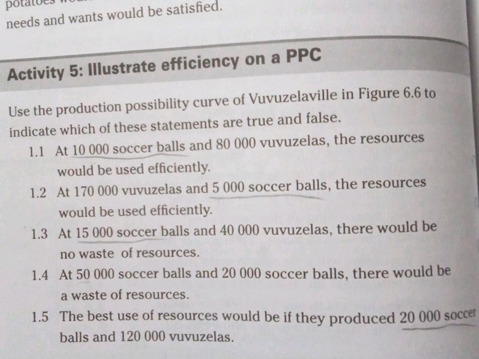 Use the production possibility curve of | StudyX