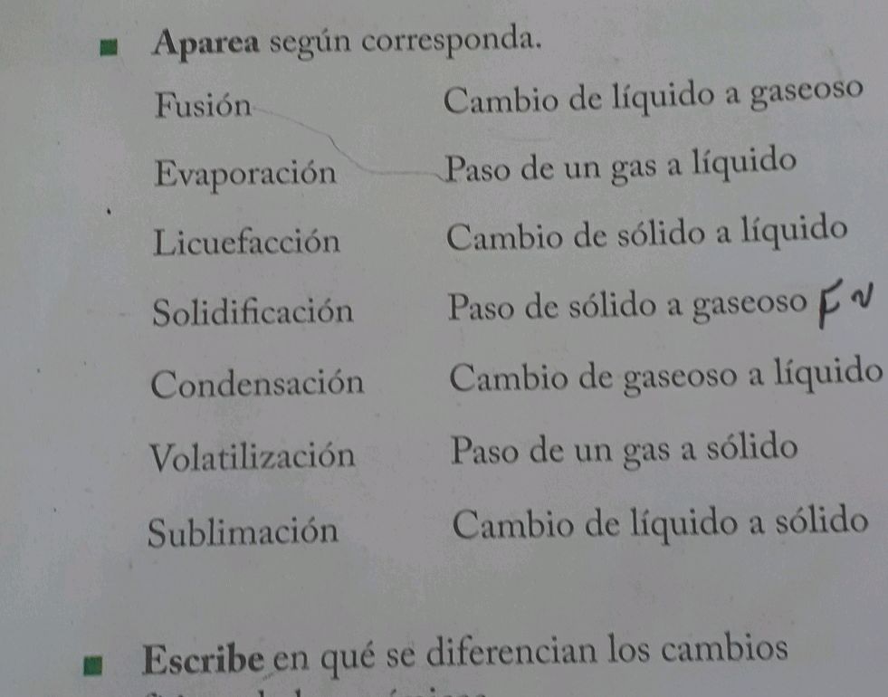 Aparea según corresponda. Fusión - Cambio | StudyX