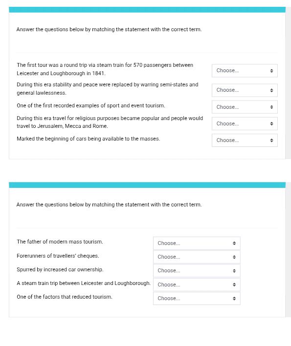 Answer the questions below by matching the | StudyX