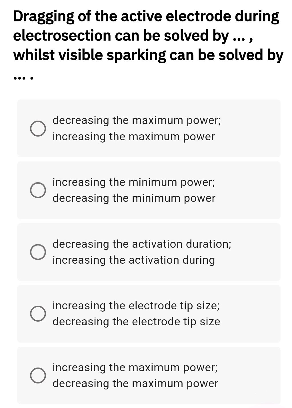 Dragging of the active electrode during | StudyX