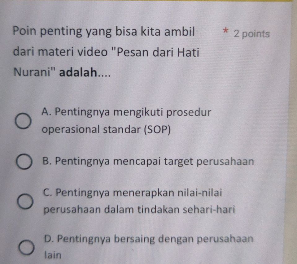 Poin penting yang bisa kita ambil dari | StudyX