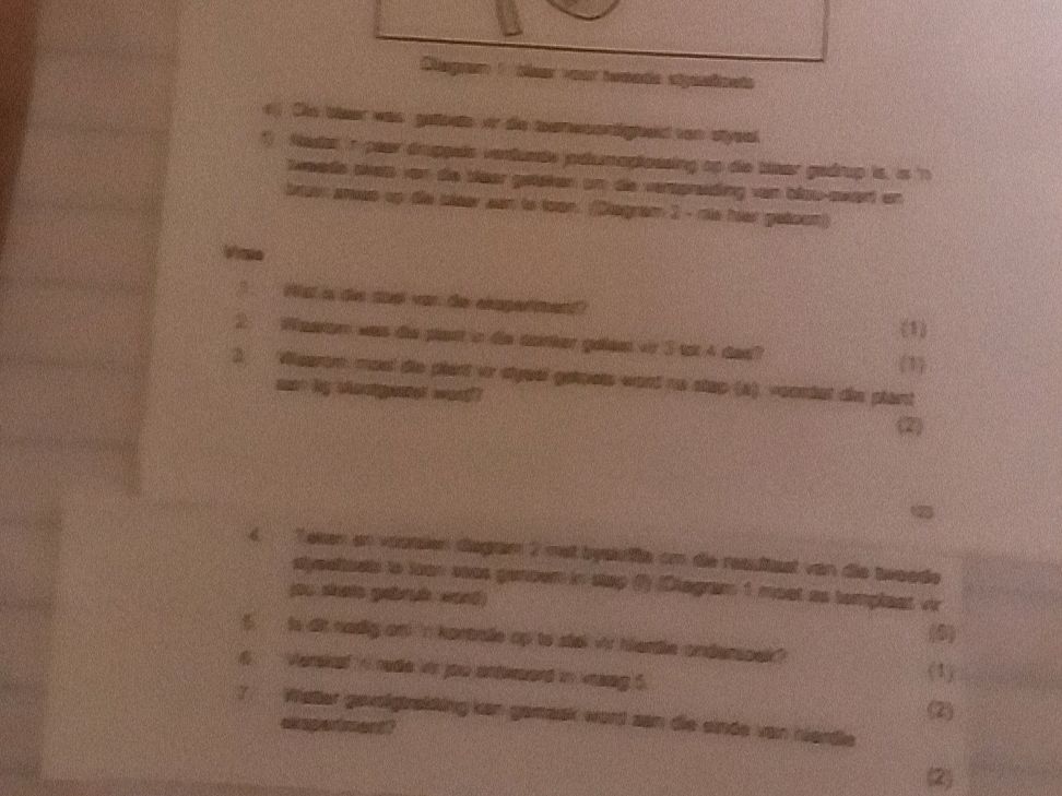 1. Wat is die doel van die eksperiment? 2. | StudyX