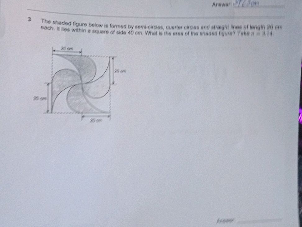 The shaded figure below is formed by | StudyX