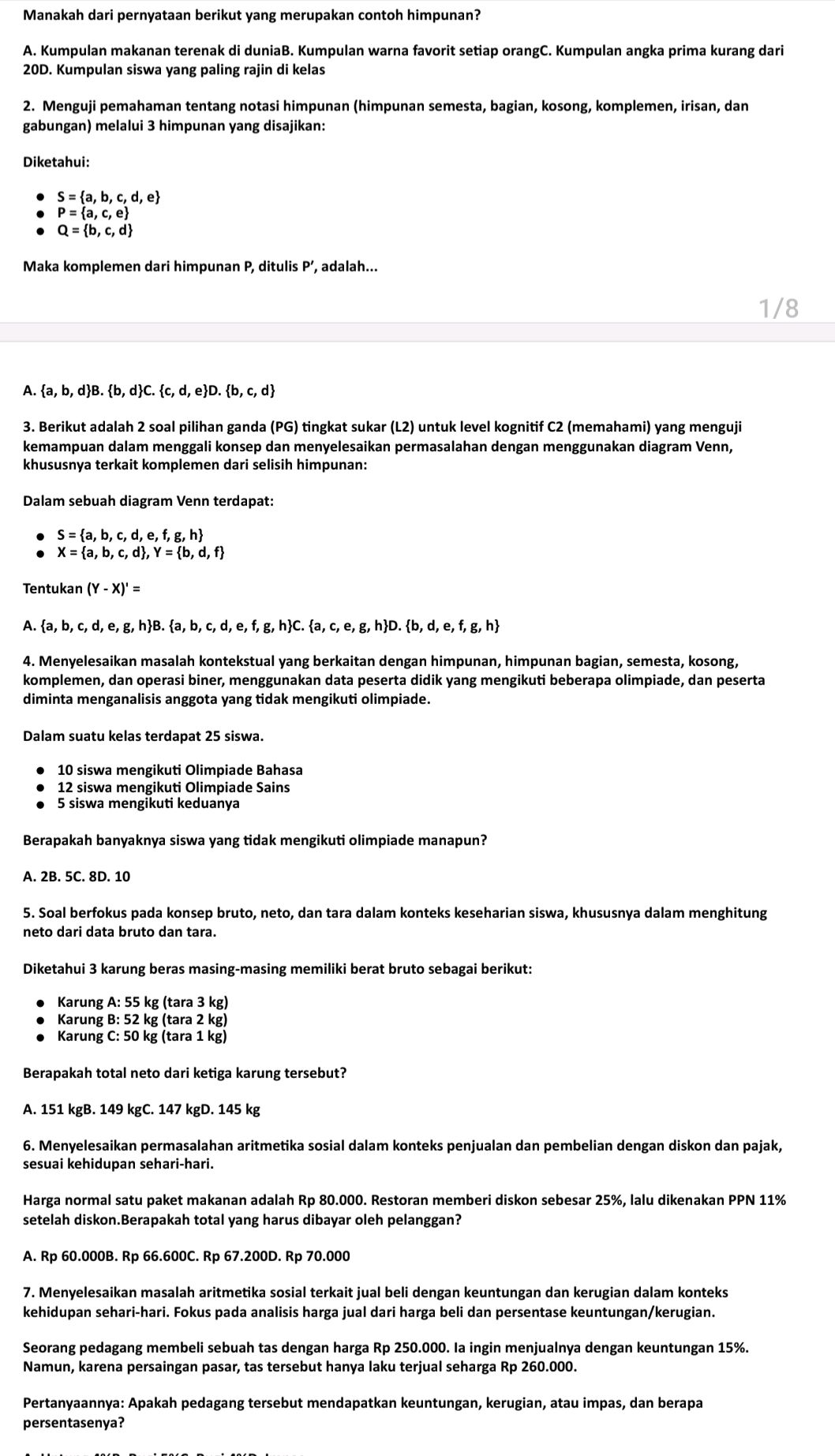 1. Manakah dari pernyataan berikut yang | StudyX