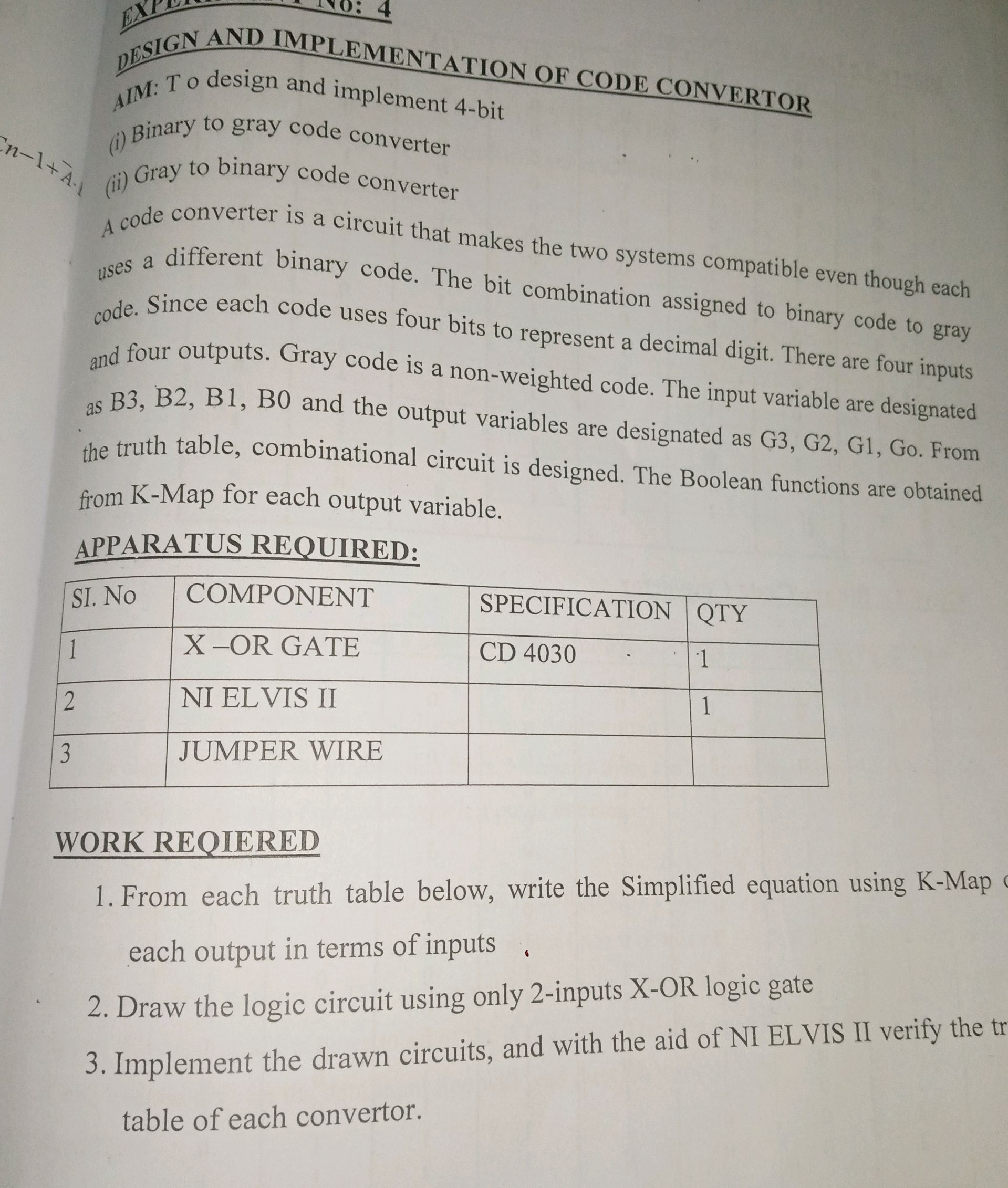 1. From each truth table below, write the | StudyX