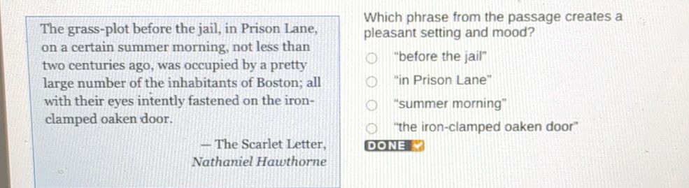 The grass-plot before the jail, in Prison | StudyX