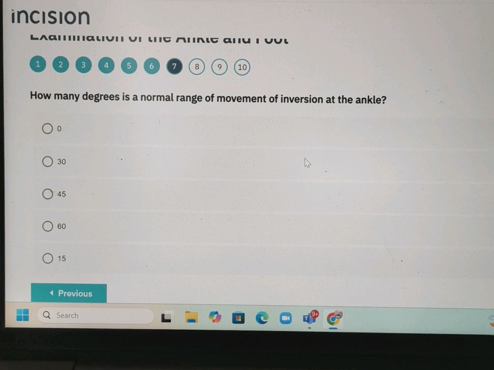 How many degrees is a normal range of | StudyX
