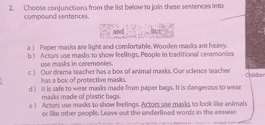 2. Choose conjunctions from the list below | StudyX