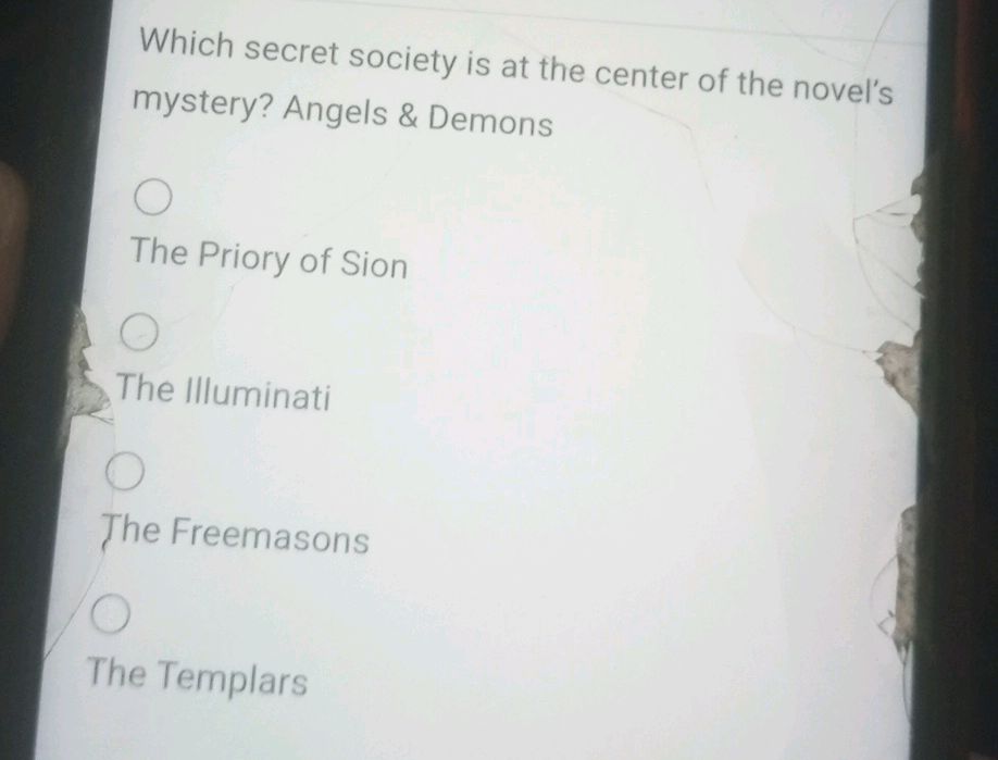 Which secret society is at the center of the | StudyX