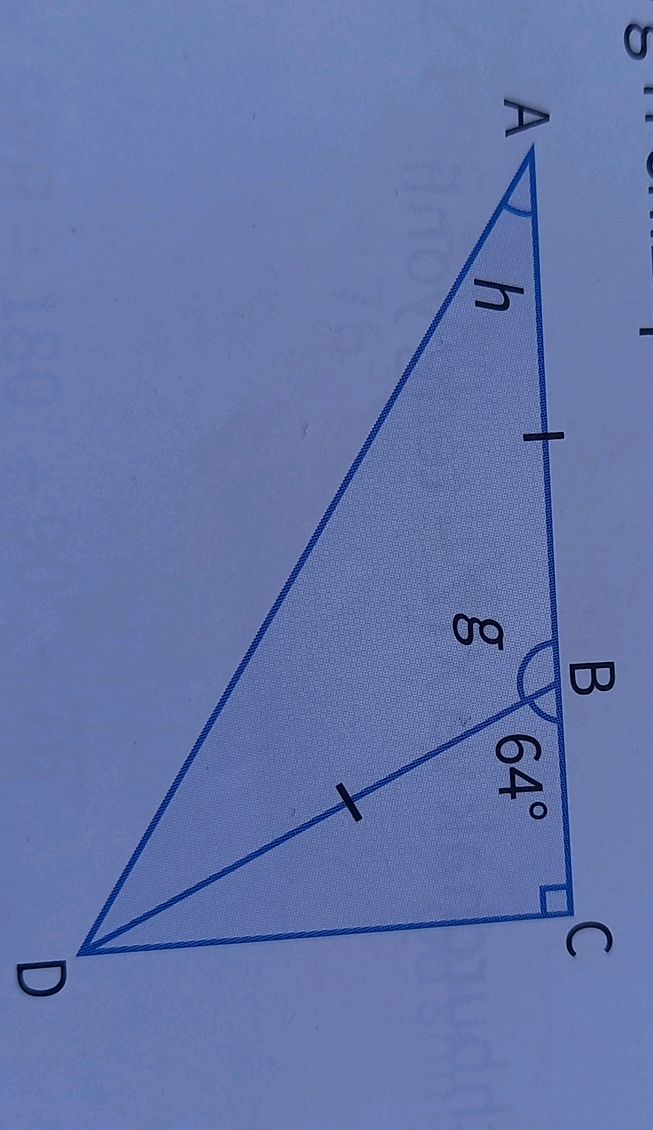 The image shows a triangle with some angles | StudyX