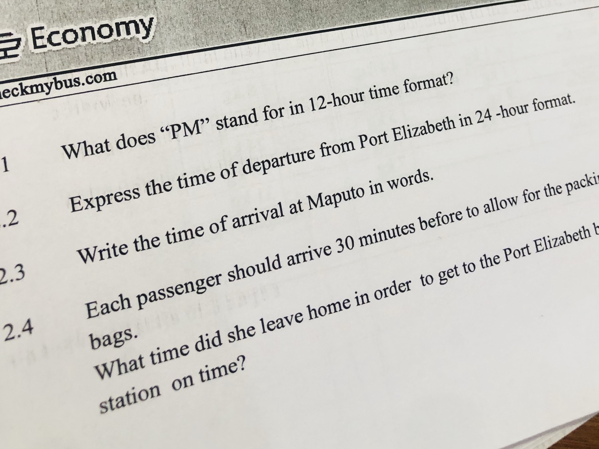 What does "PM" stand for in 12-hour time | StudyX
