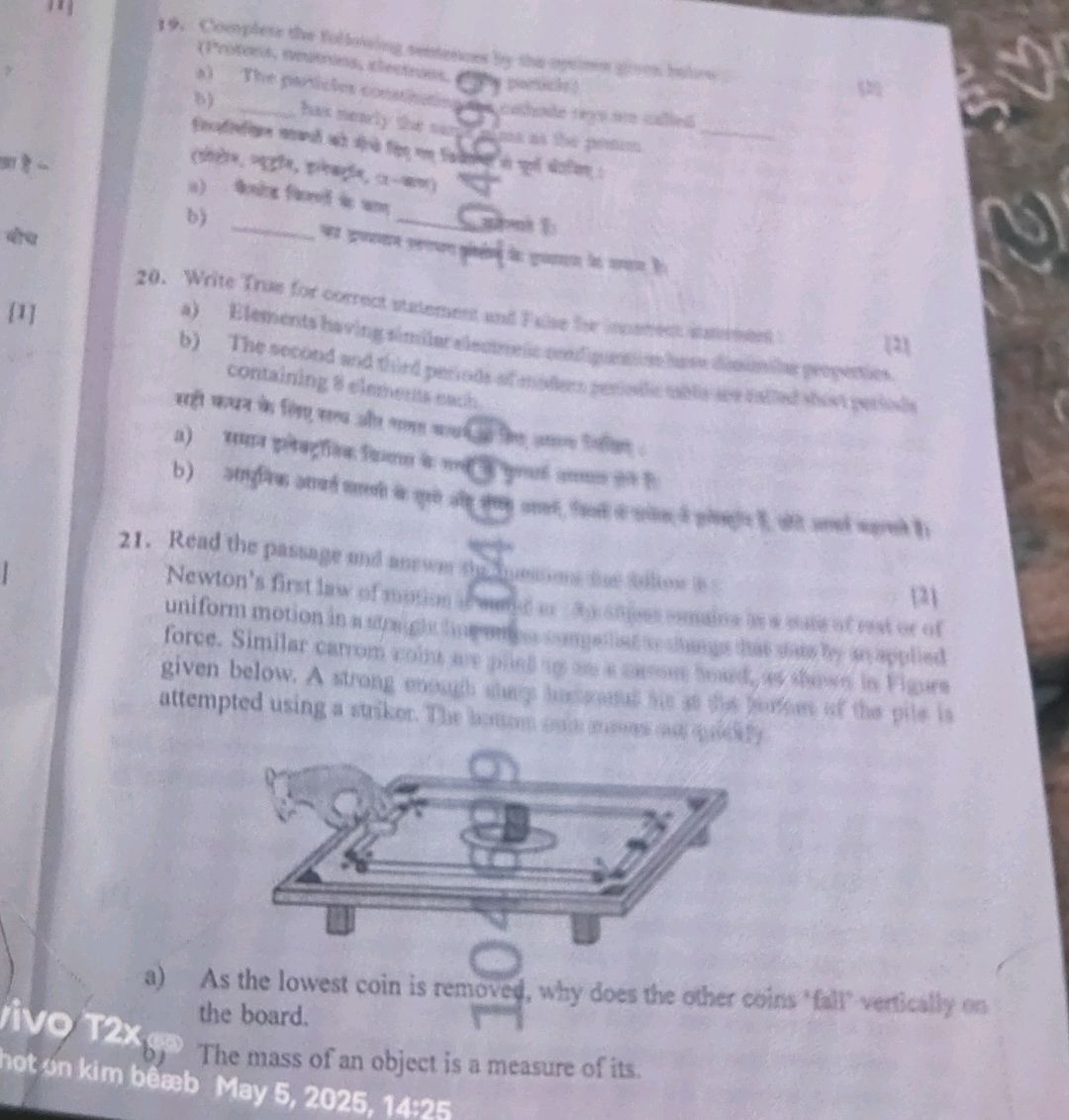 19. Complete the following sentences by the | StudyX