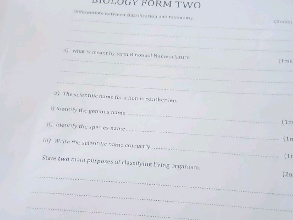 Differentiate between classification and | StudyX