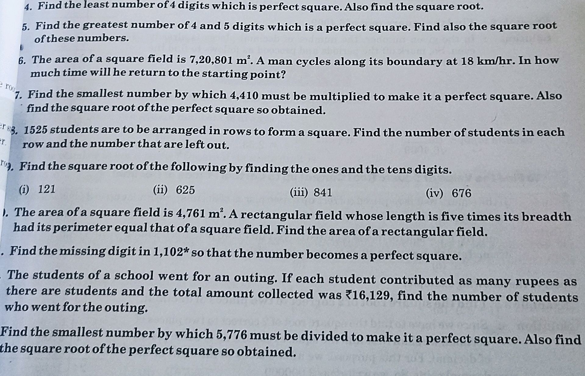 4. Find the least number of 4 digits which | StudyX