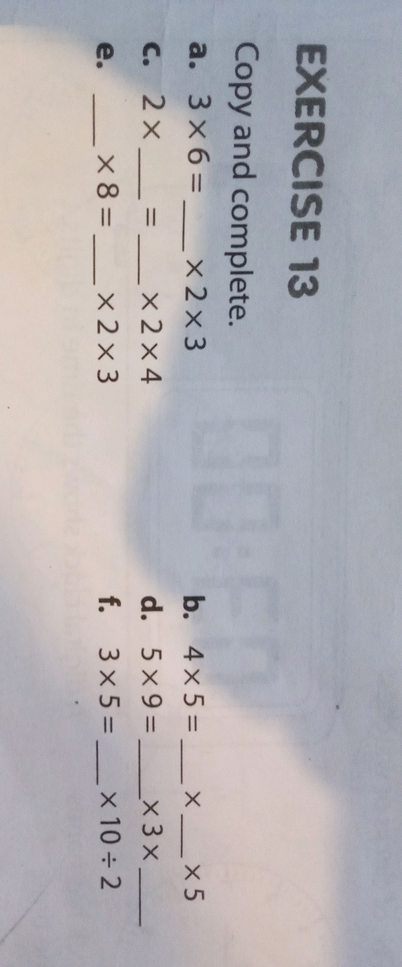 Copy and complete. a. $3 6 = \_ 2 3$ | StudyX