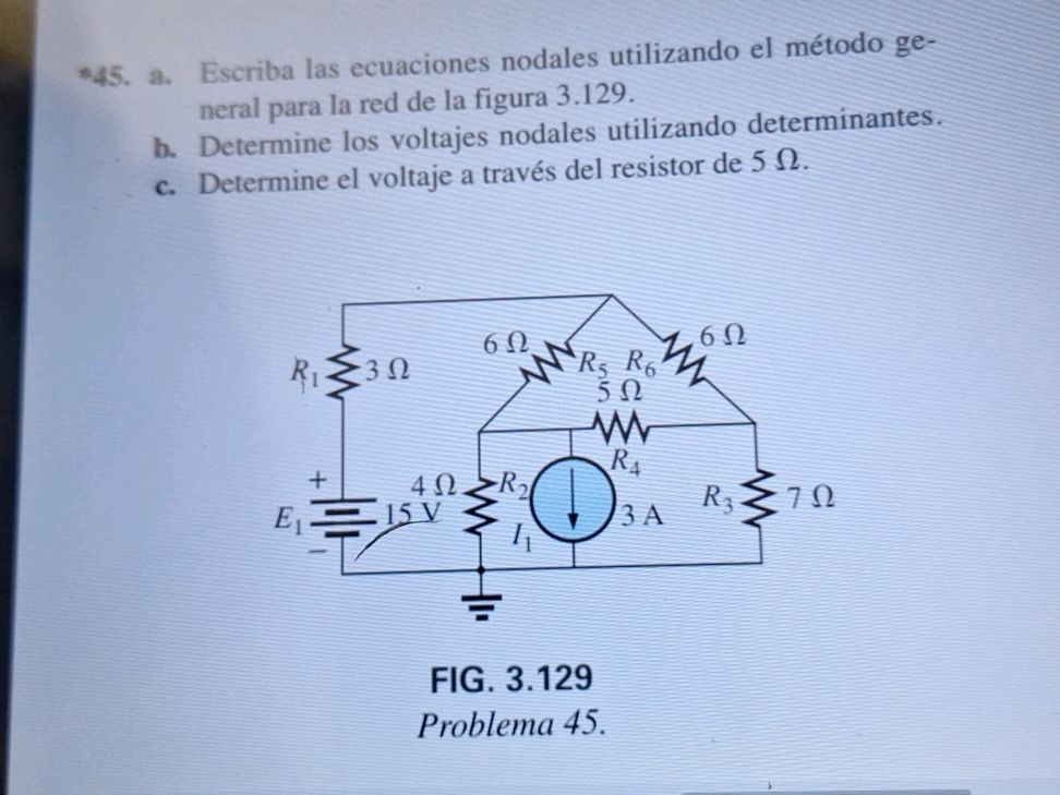 45. a. Escriba las ecuaciones nodales | StudyX