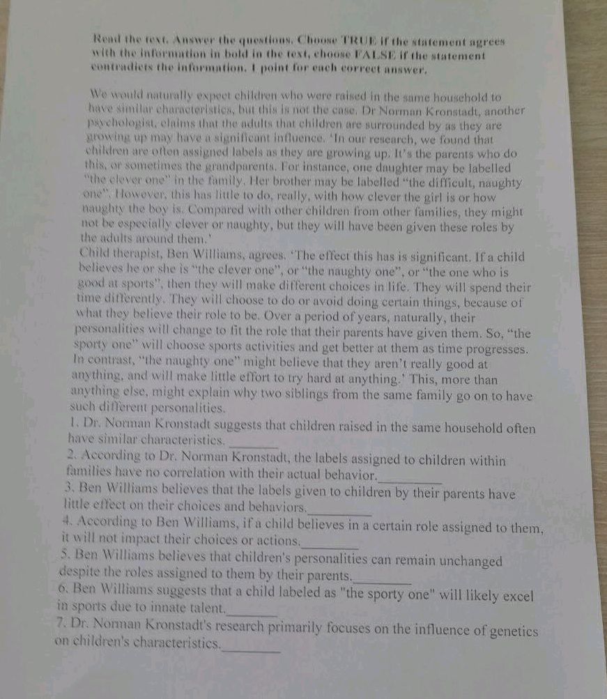 Read the text. Answer the questions. Choose | StudyX