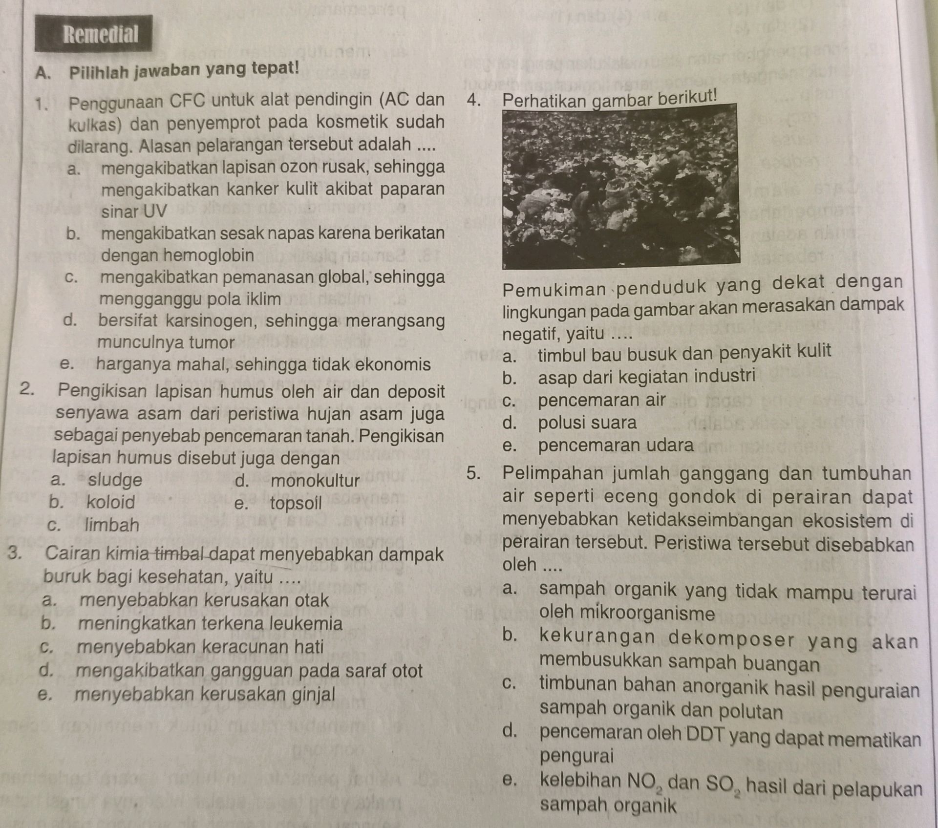 1. Penggunaan CFC untuk alat pendingin (AC | StudyX