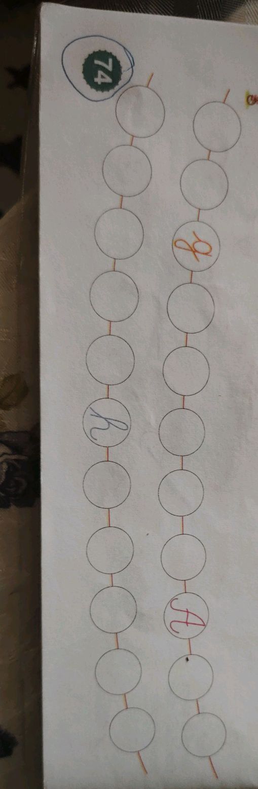Complete the pattern: Circles connected by | StudyX