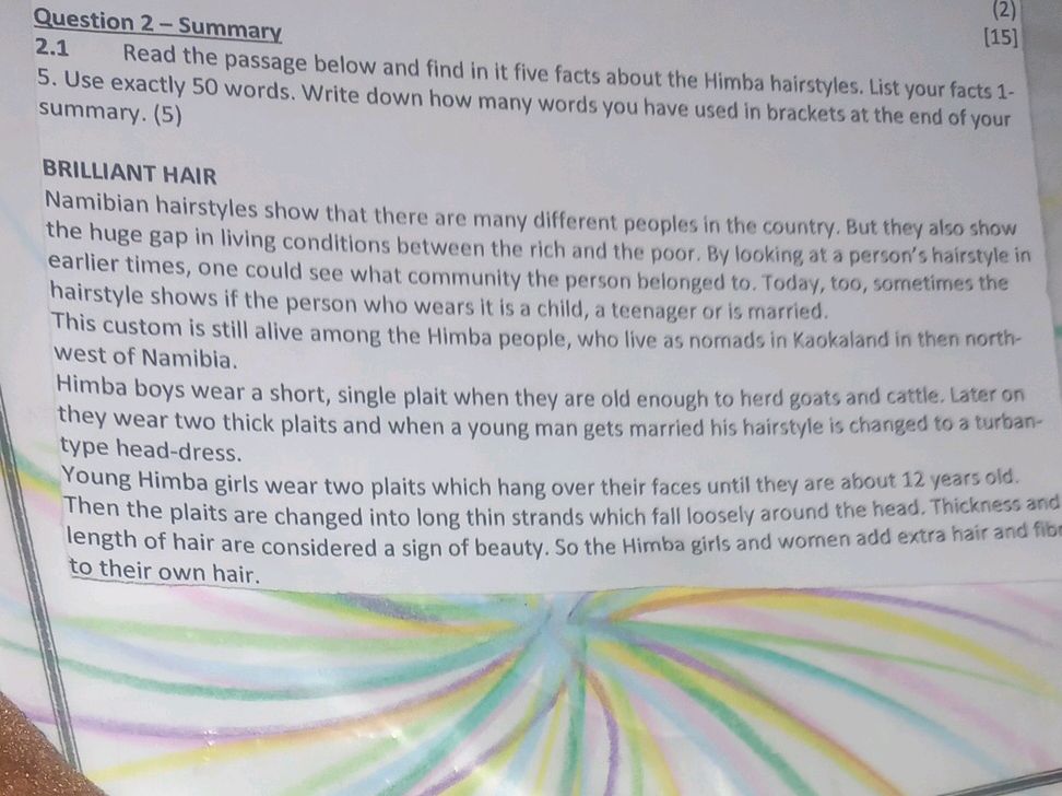 Question 2 - Summary 2.1 Read the passage | StudyX
