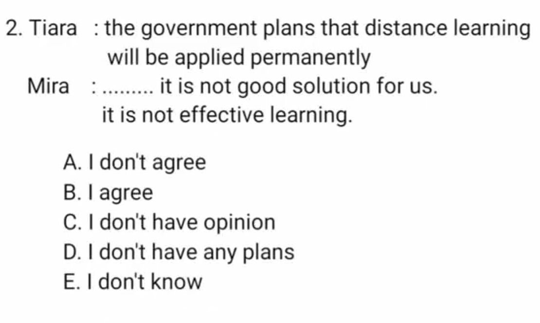 2. Tiara : the government plans that | StudyX