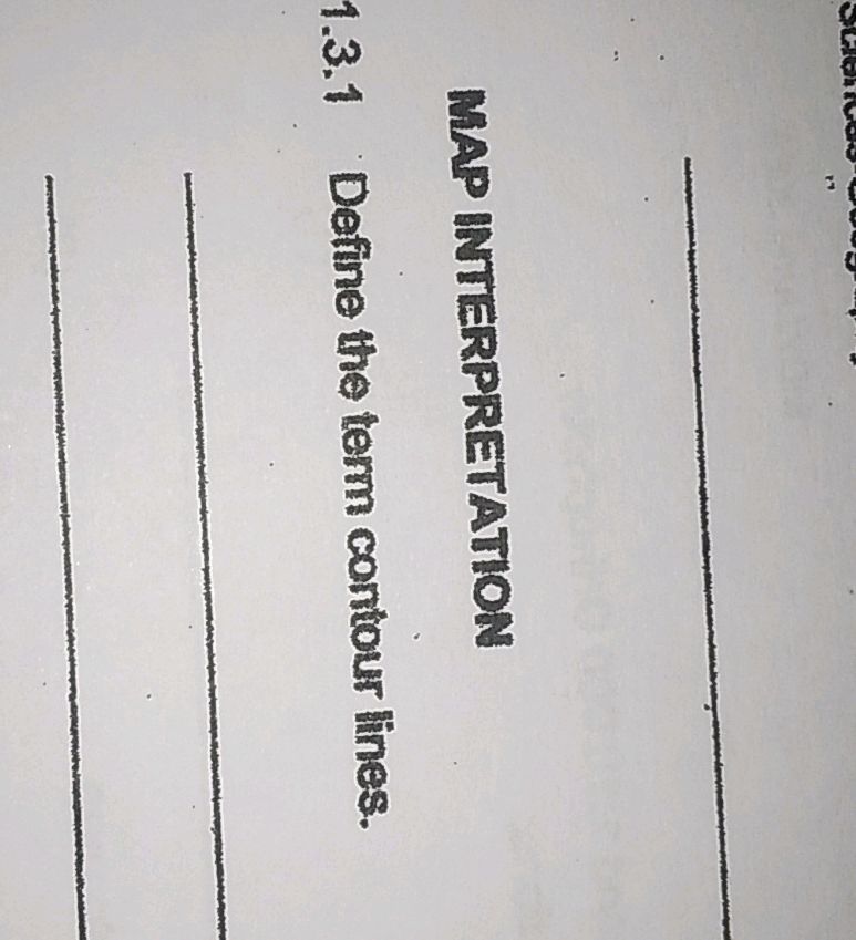 Define Contour Lines | StudyX