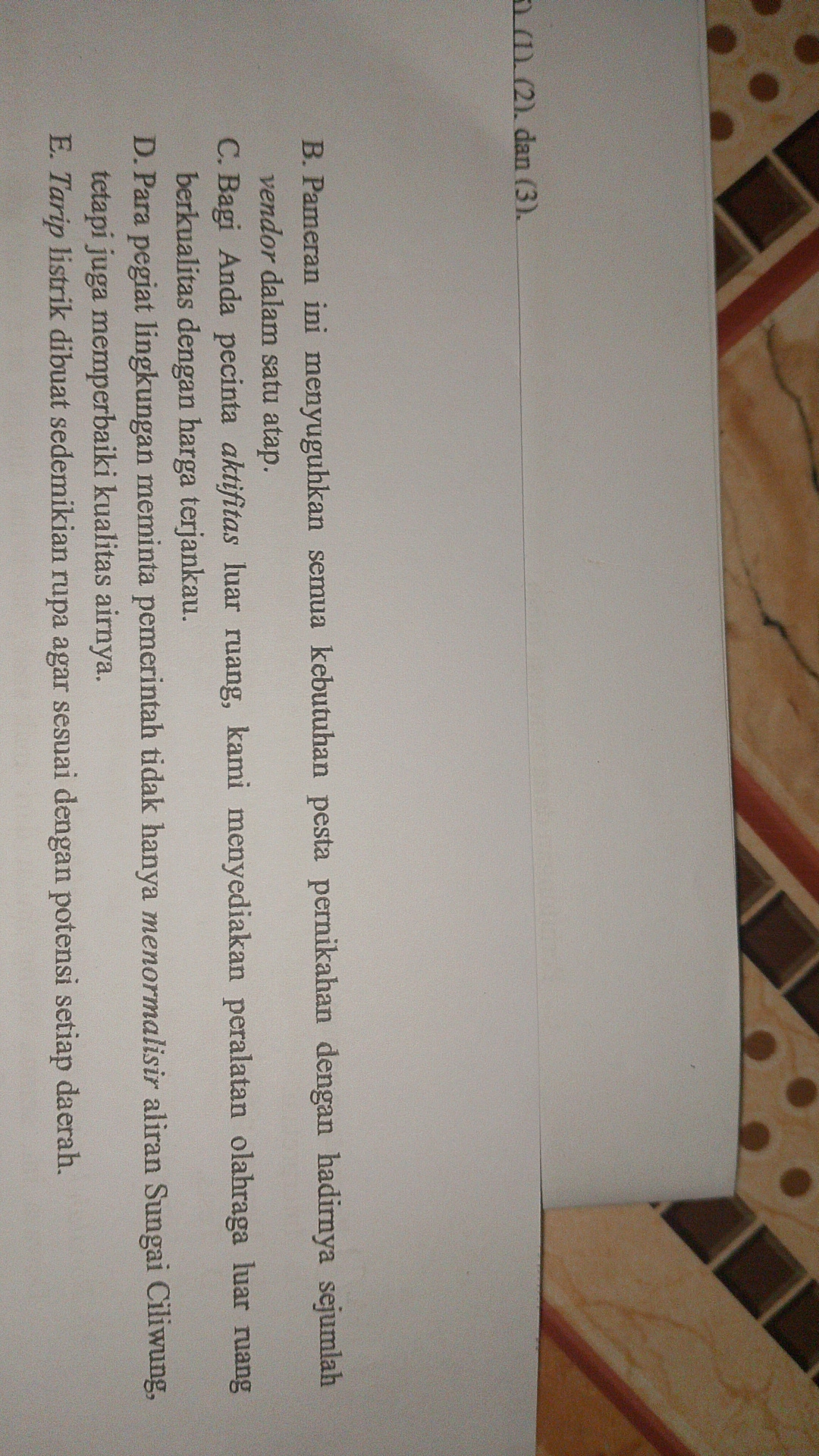 39. Penulisan kata yang mengikuti pedoman | StudyX