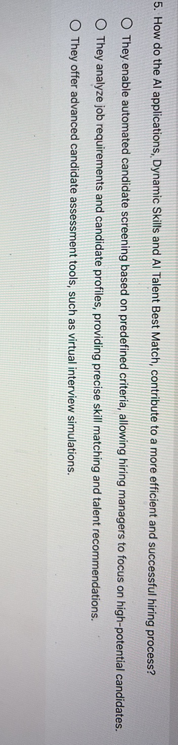 5. How do the Al applications, Dynamic | StudyX