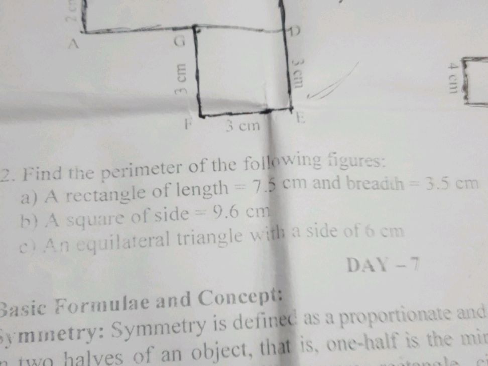 2. Find the perimeter of the following | StudyX