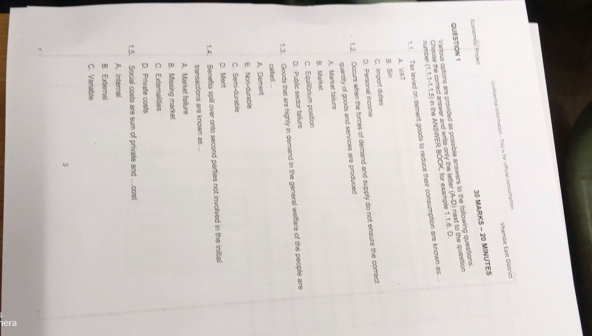 1.1. Tax levied on demerit goods to reduce | StudyX