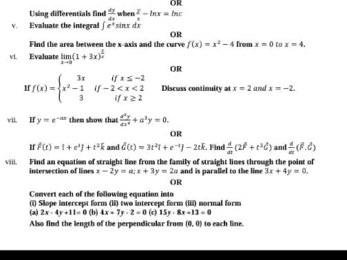 Using differentials find $ {dy}{dx}$ when | StudyX