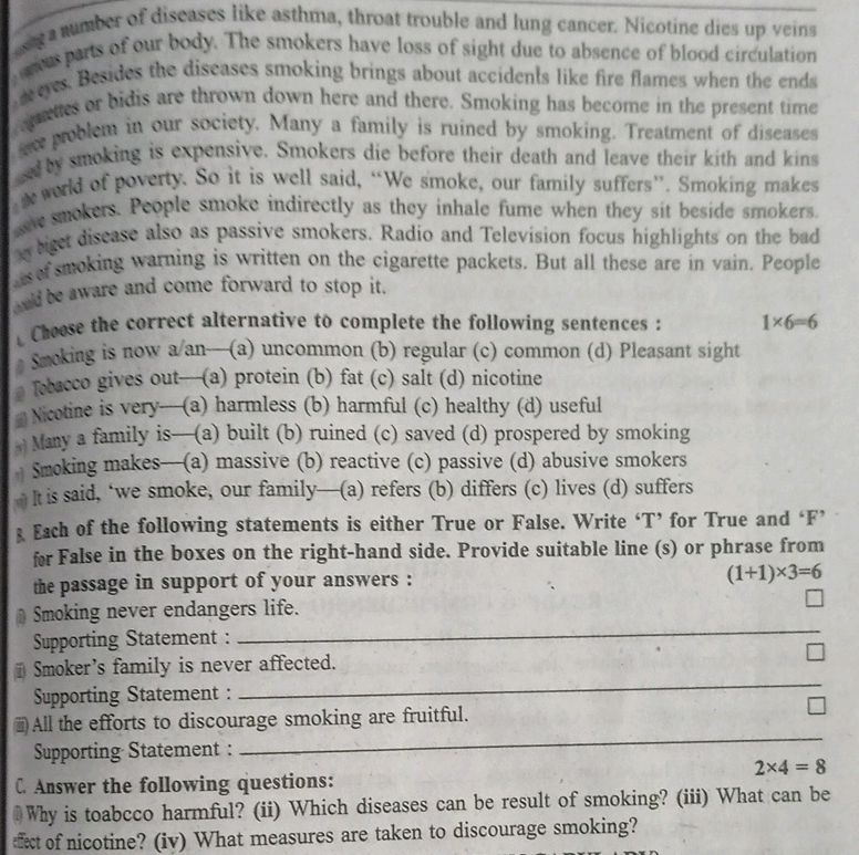 Choose the correct alternative to complete | StudyX