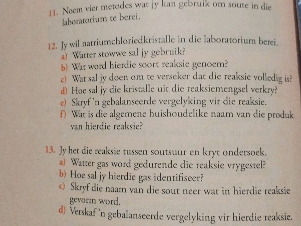 11. Noem vier metodes wat jy kan gebruik om | StudyX