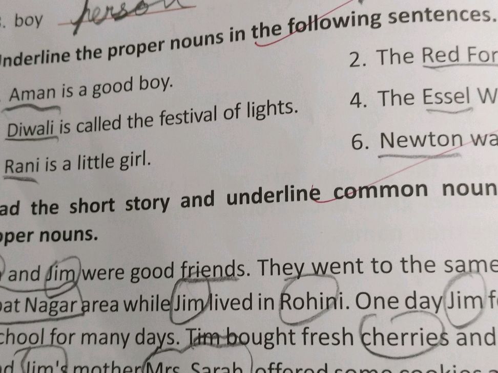Underline the proper nouns in the following | StudyX