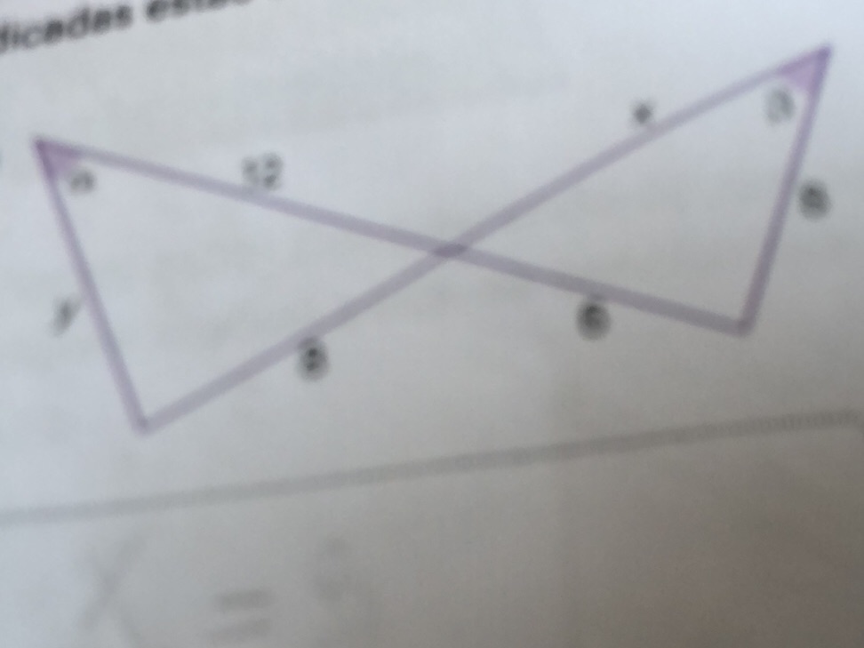 The image shows two intersecting triangles | StudyX