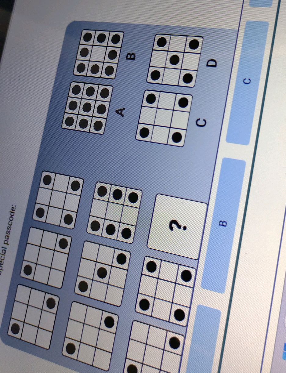 Which of the following patterns should | StudyX