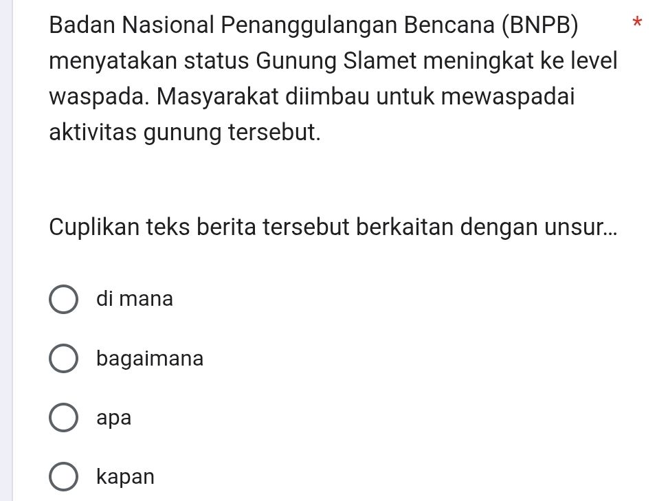 Badan Nasional Penanggulangan Bencana (BNPB) | StudyX