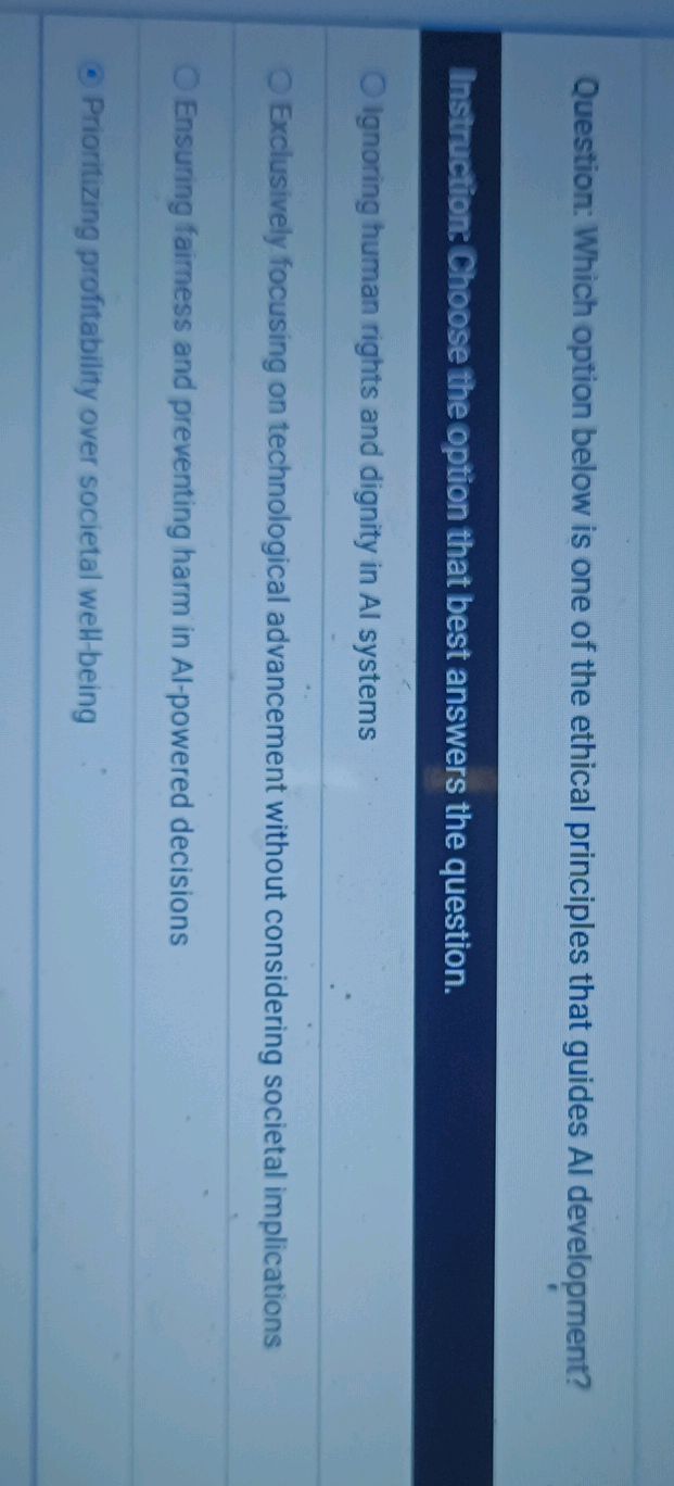 Question: Which option below is one of the | StudyX