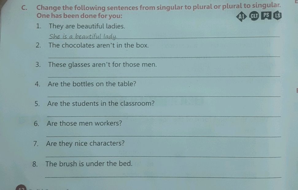 C. Change the following sentences from | StudyX