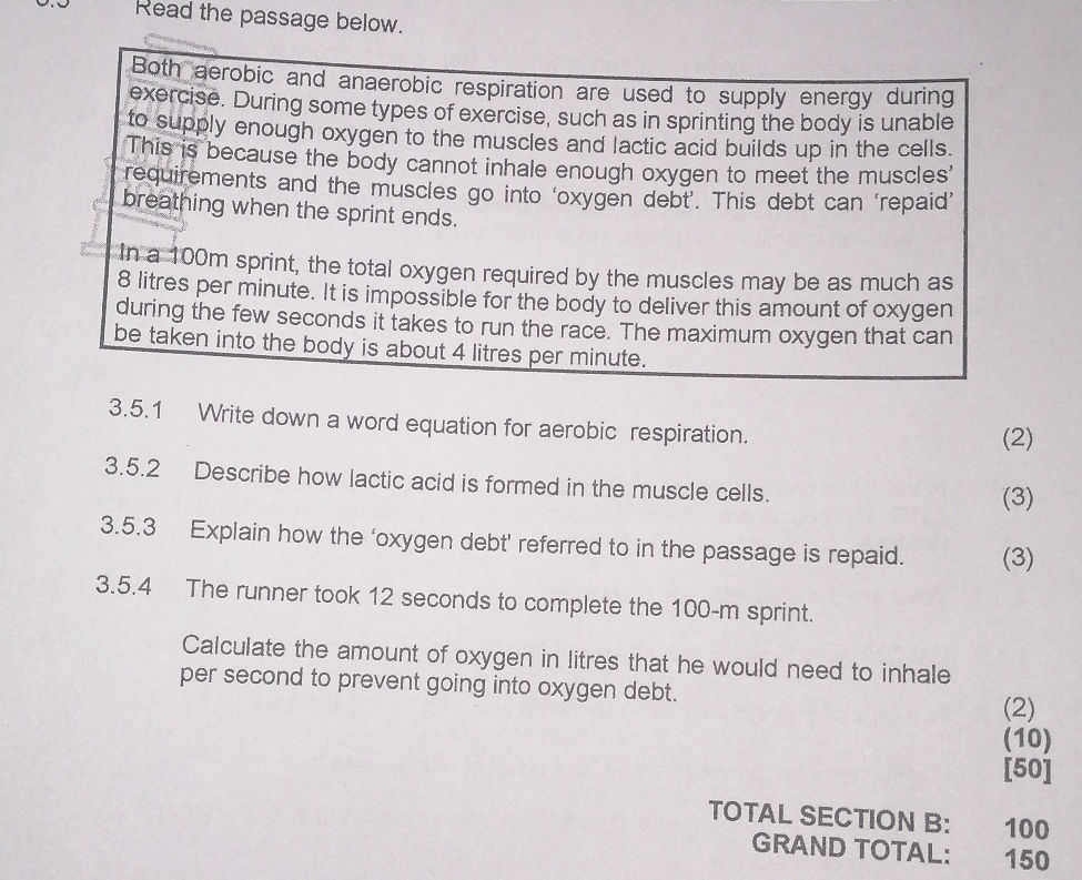 Read the passage below. Both aerobic and