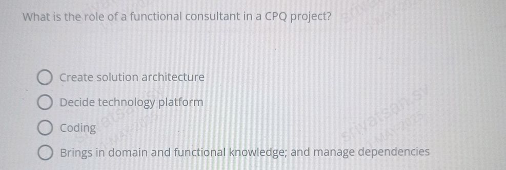 What is the role of a functional consultant | StudyX