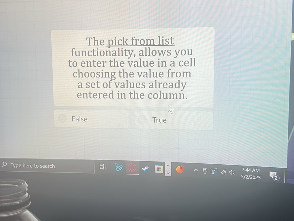 The pick from list functionality, allows you | StudyX