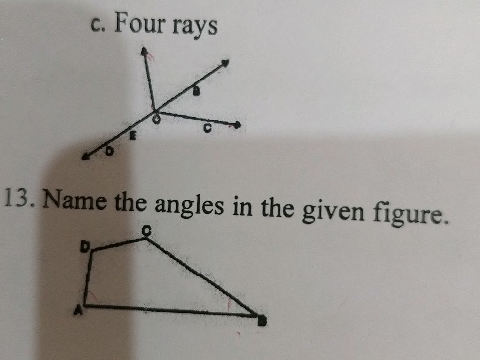 Naming angles in a figure | StudyX
