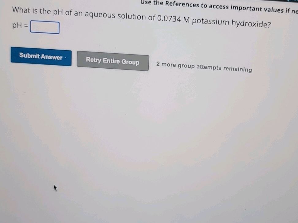 What is the pH of an aqueous solution of | StudyX