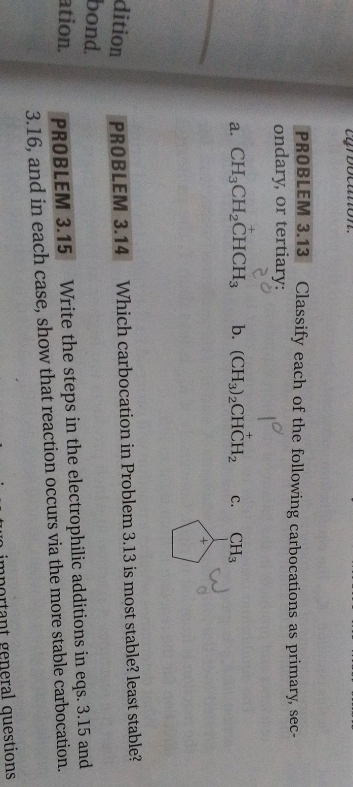 PROBLEM 3.13 Classify each of the following | StudyX